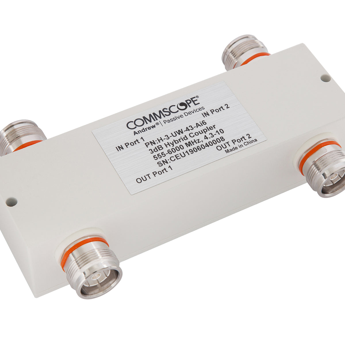 Commscope Low-PIM 2x2 Hybrid Coupler with N Female Connectors – UberSignal