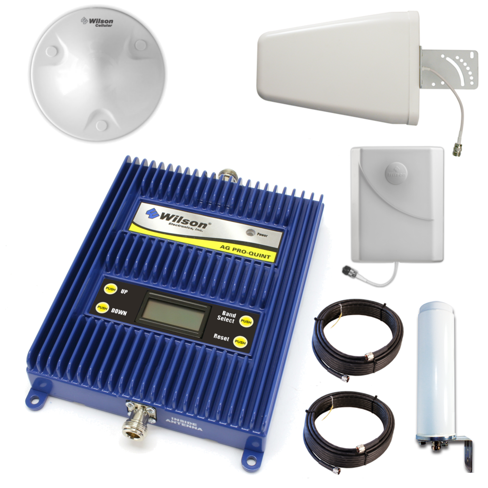 Wilson 803470 AG PRO-Quint Selectable 4-Band Customizable Repeater Kit ...